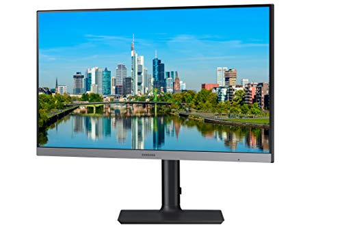 SAMSUNG FT650 Series 24-Inch FHD 1080p Computer Monitor, 75Hz, IPS Panel, HDMI, USB Hub, Height Adjustable Stand, 3 Yr WRNTY (LF24T650FYNXGO)