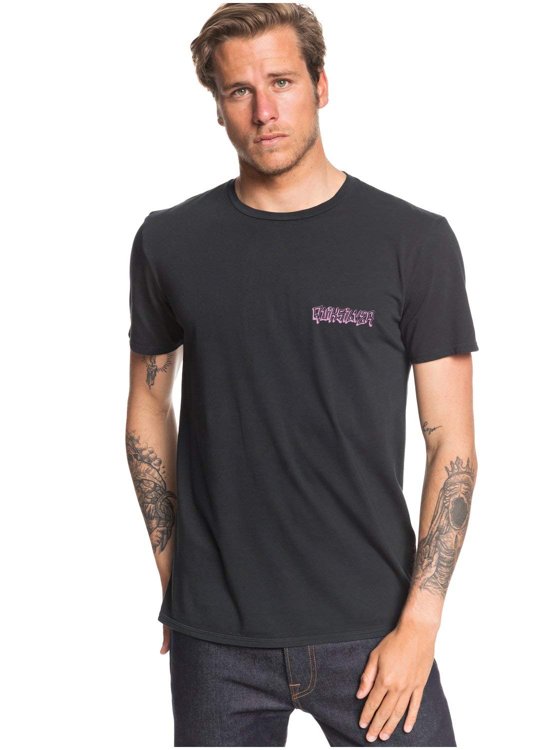 Quiksilver Men's Cobra FANG Short Sleeve TEE, Brazilian Sand, L