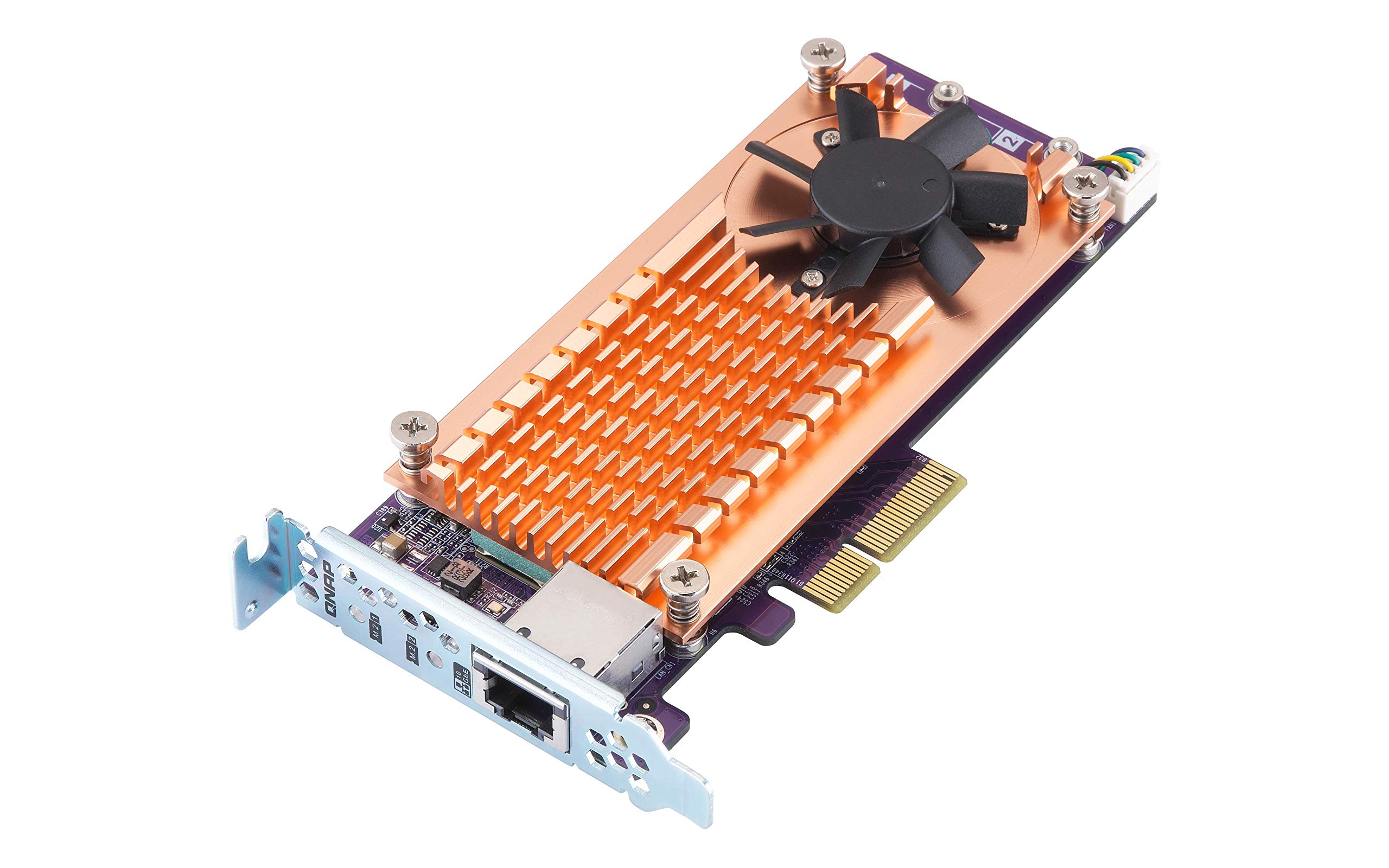 QNAP QM2-2P10G1TA PCIe Expansion Card with 2 x PCIe 2280 M.2 SSD Slots