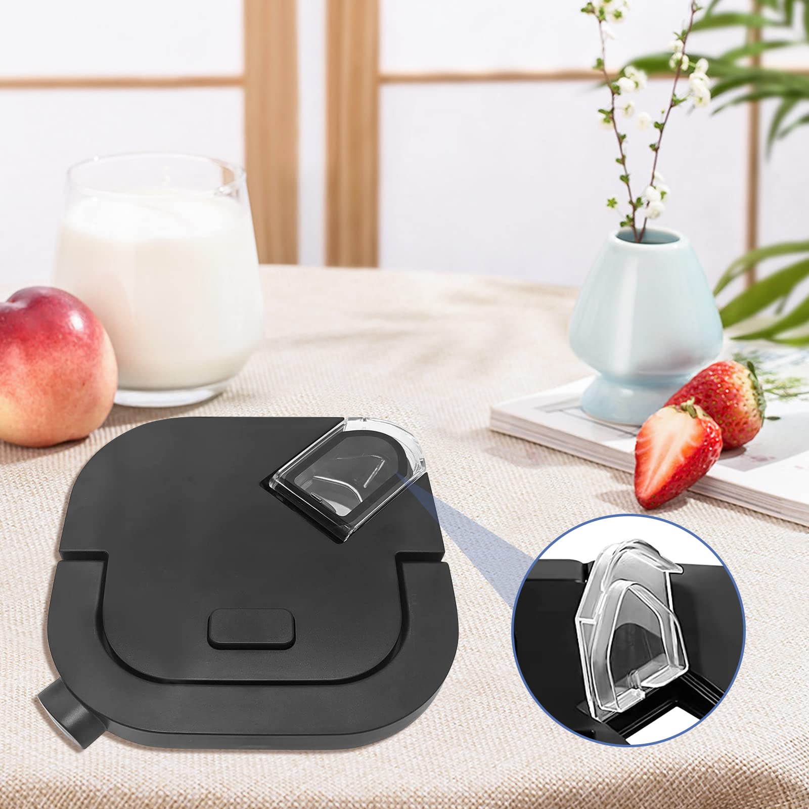 Spout Cover for Ninja Blender Lid, Pour Spout Cover Replacement Accessories, Lid Replacement for Ninja Blender 72 Oz Pitcher, for NJ600-NJ602 and BL500-BL781