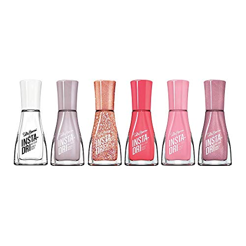 Sally Hansen Insta Dri Summer Bundle: Coral Commotion, Hot Shot, Flashy Fuchsia, Asap Apple, Thyme is Money, Grape Shifter