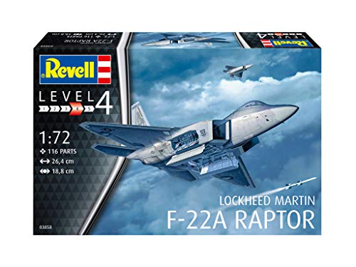 Revell 03858 Lockheed Martin F-22A Raptor Model Kit 1:72 Scale
