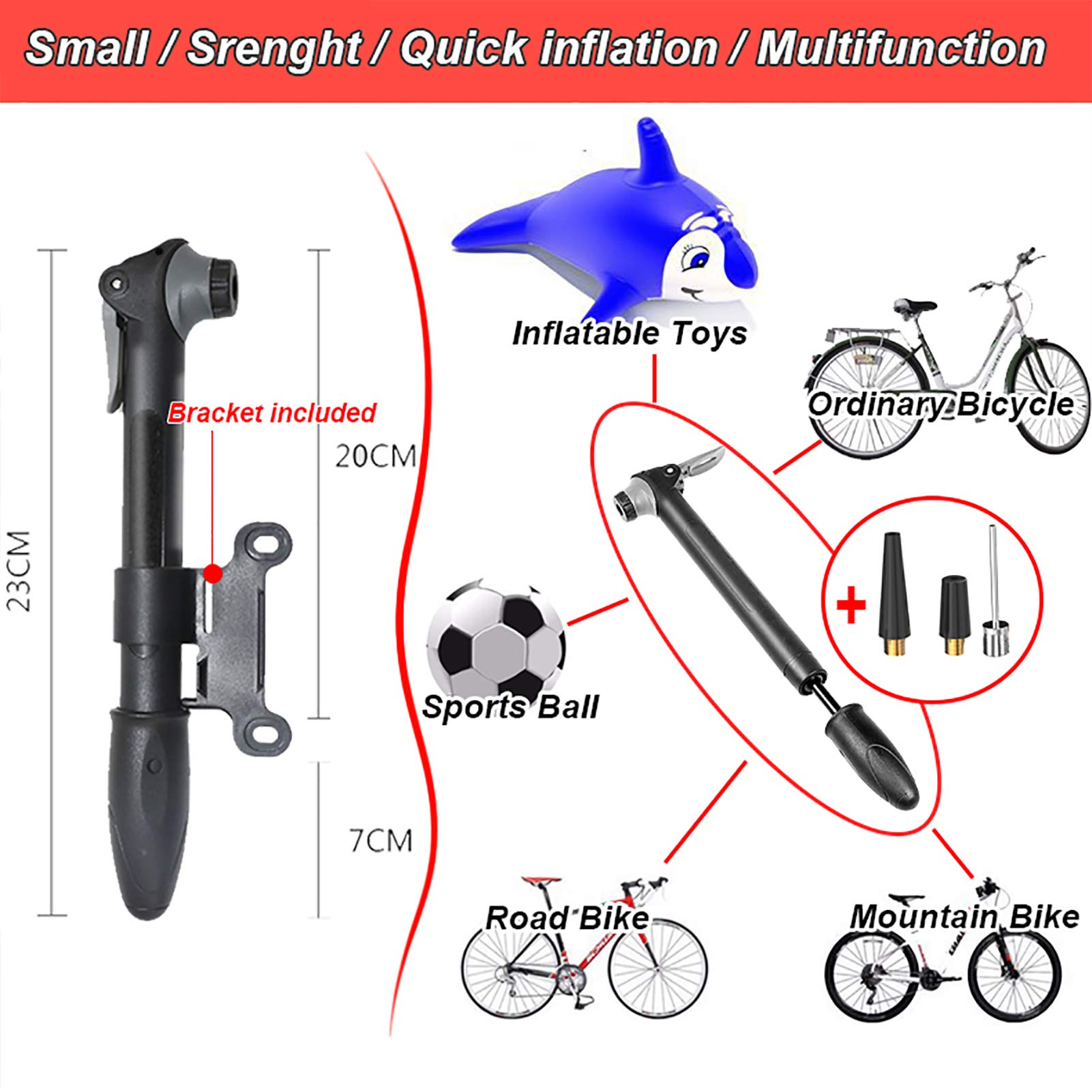 SPROUTER Bicycle Repair Tool Set with Bicycle Frame Bag Triangular Bag Mini Pump, Include Bike Tire Glue Set with Self-adhesive Patches, 16 in 1 Bike Multitool Repair Tool Set and Chain Cleaning Brush