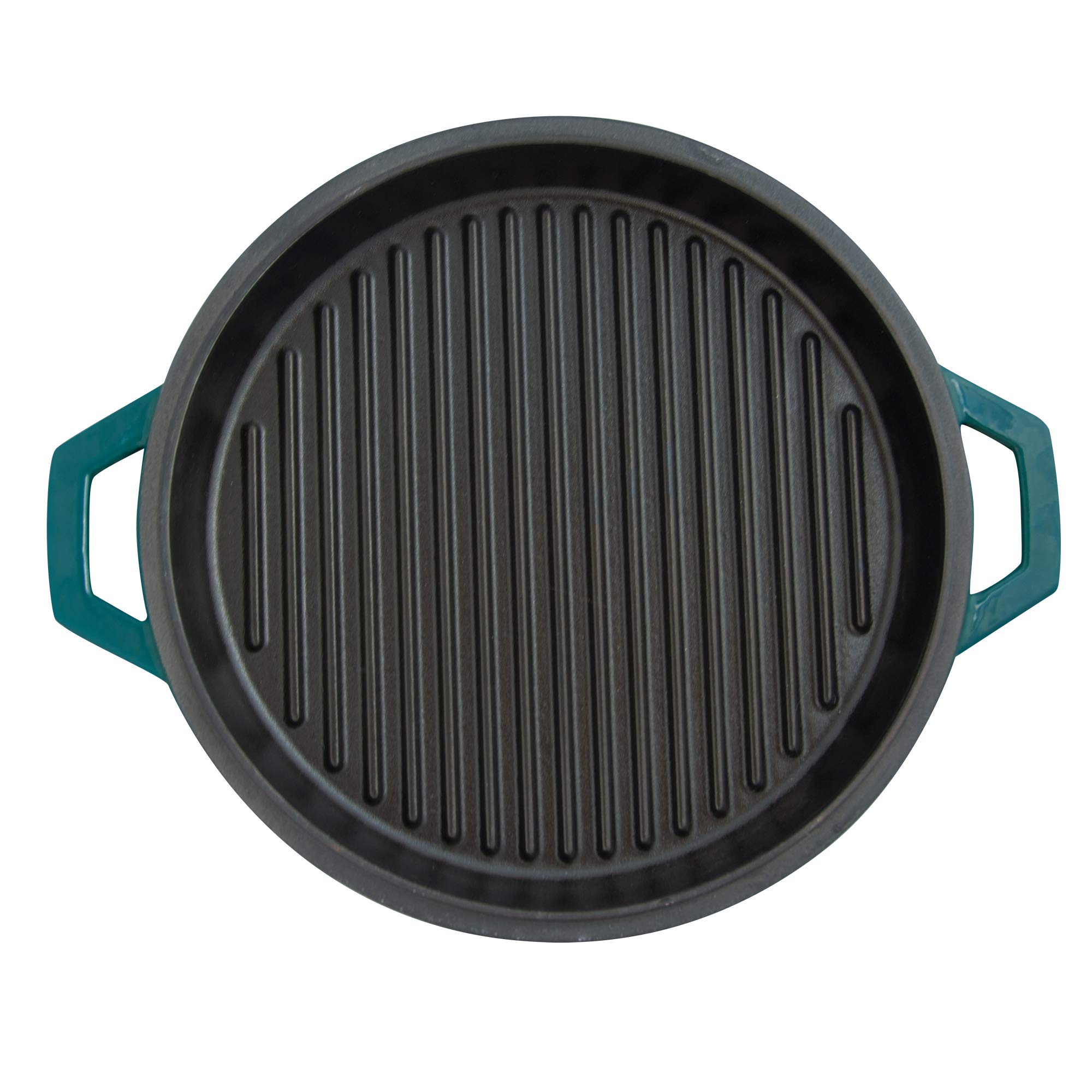 Taste of HomeĀ® 7-quart Enameled Cast Iron Dutch Oven with Grill Lid
