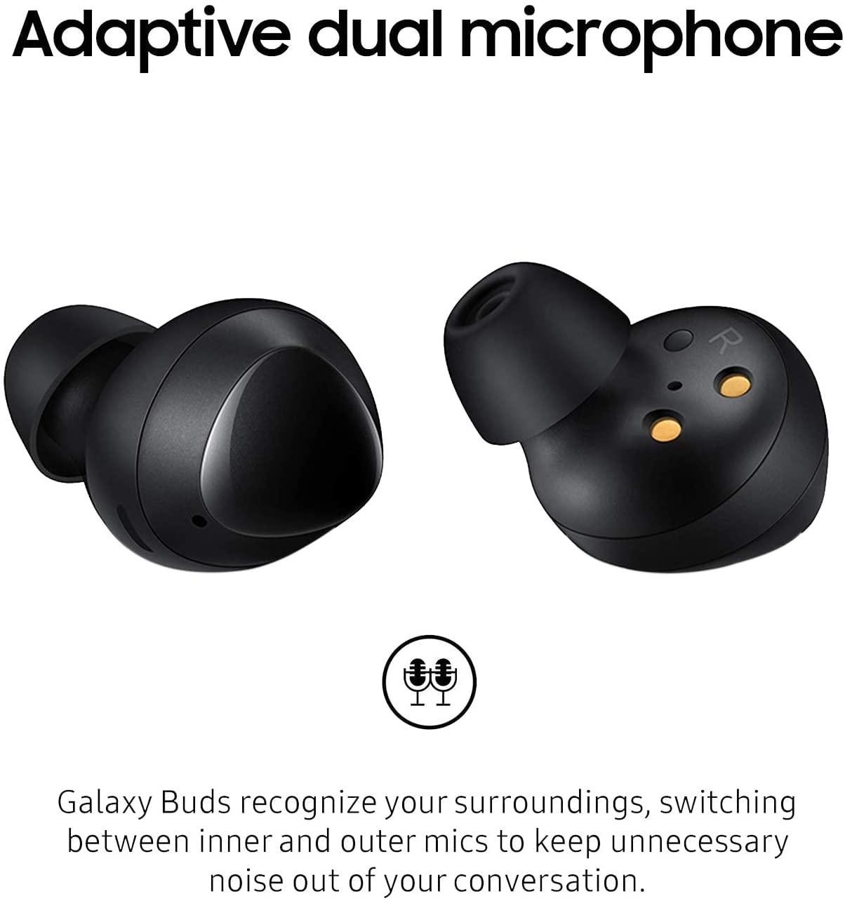 SAMSUNG Galaxy Buds SM-R170 True Wireless Bluetooth Earbuds w/10w Wireless Mat (US Retail Packing)