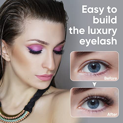 Self Adhesive Eyelashes 3 Pairs, Reusable Self Adhesive False Eyelashes, Eyelashes Natural Look and Long Style For Makeup Easy to Put on, Newly Updated Styles