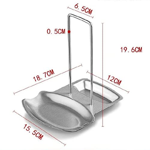 SEYFI Kitchen Shelves,Stainless Steel Pots and Pans Organizer Rack, Space Saving Kitchen Countertop Pot Lid Holder, Cutting Board Stand, Easy to Install
