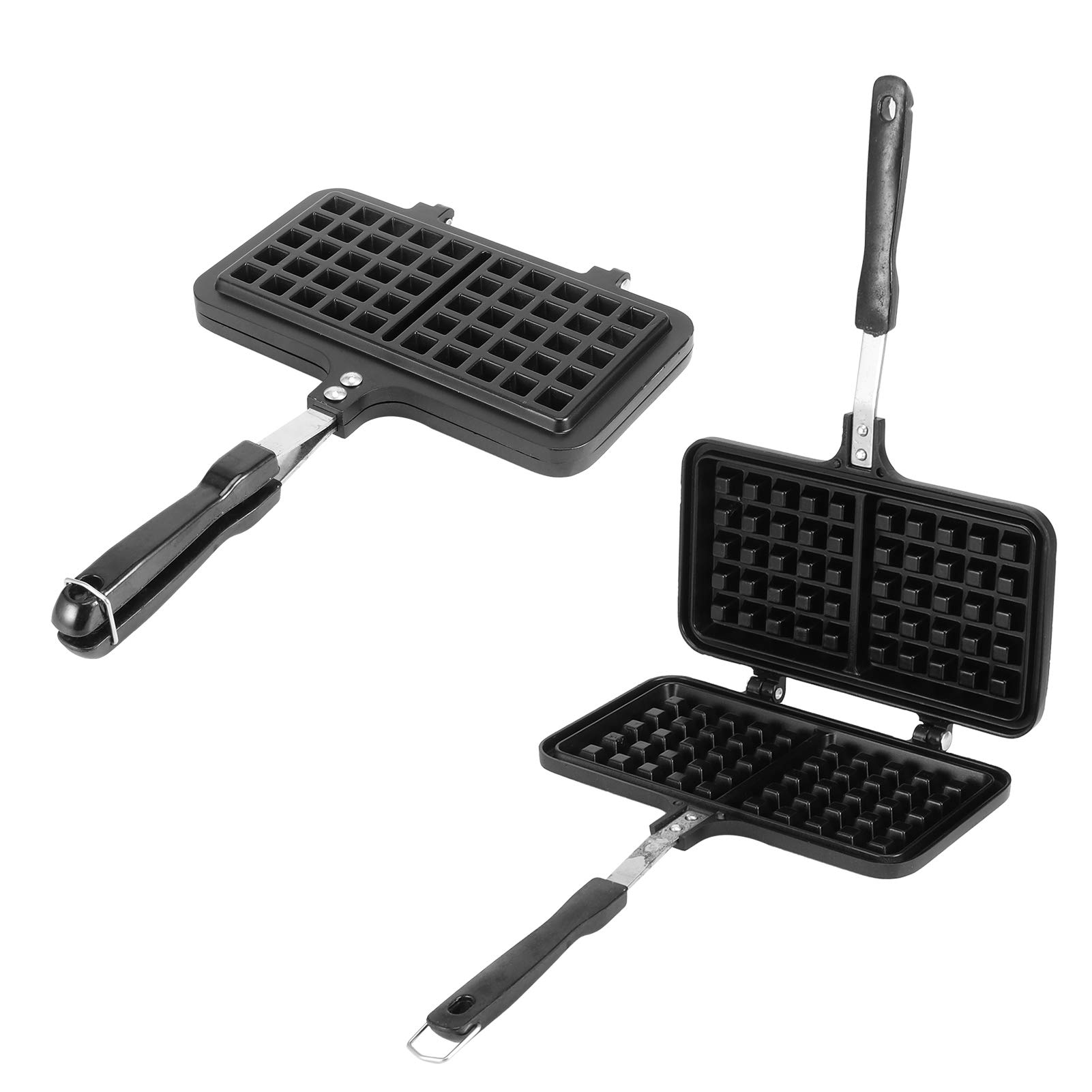 Waffle Pan Baking,Portable Non-stick Waffle Maker Egg Waffle Breakfast Maker,Non-stick Belgian Waffle Maker Household Kitchenware