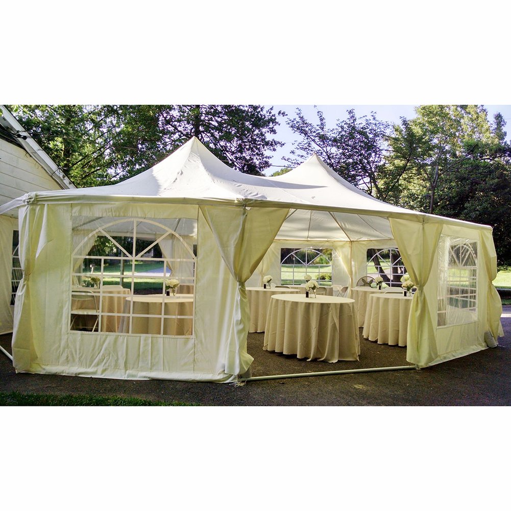 Quictent 29x21ft Party Tent Heavy Duty Wedding Canopy Event Shelter Gazebo Large with Roof Removable Sidewalls Commercial