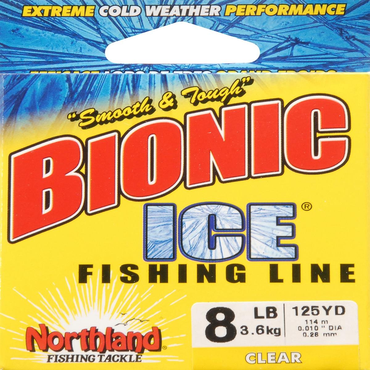 Northland BI125-8-CL 125-Yard Bionic Ice Line, 8-Pound, Clear