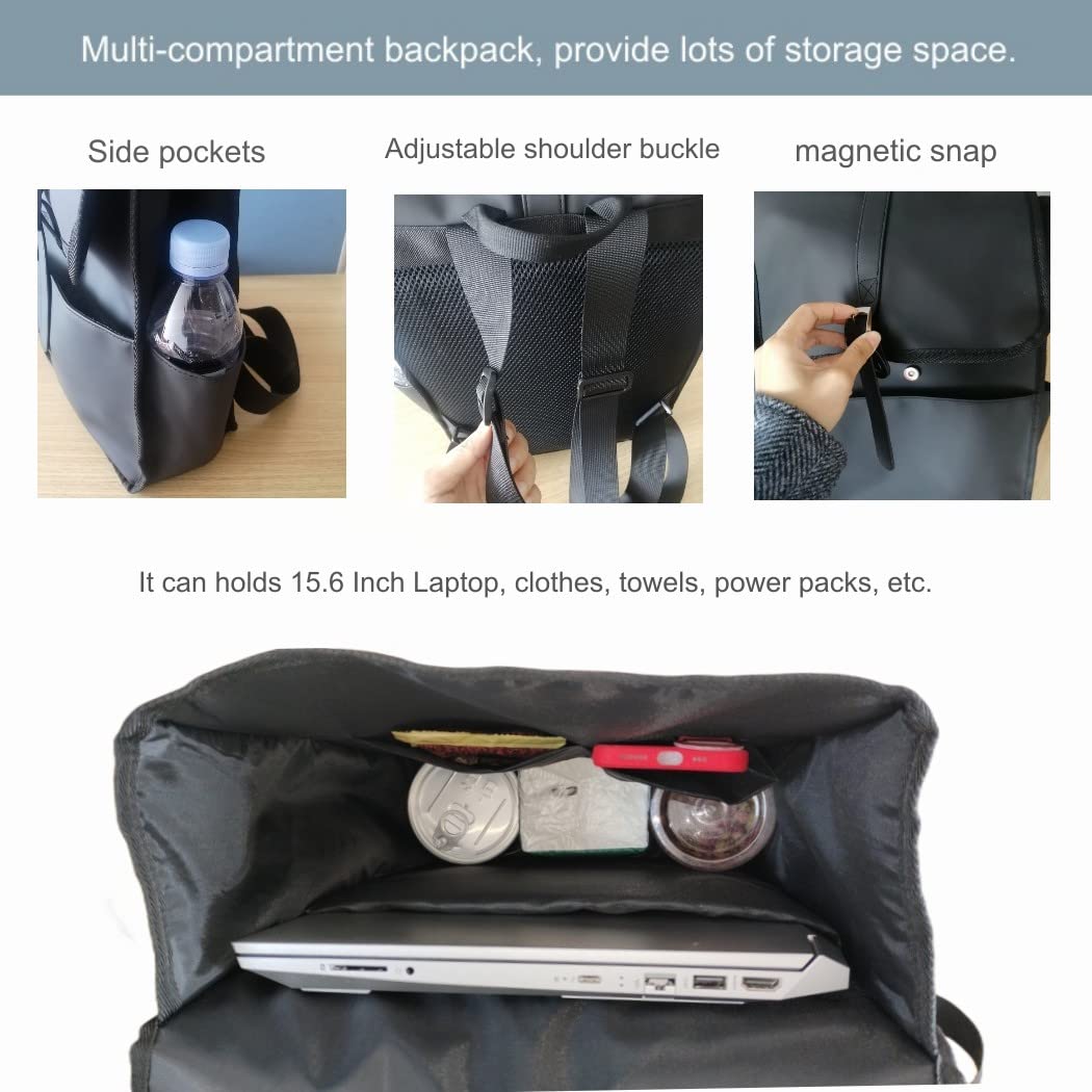 Shiaodsspcv Business Backpack, Business Backpack for Men, Waterproof Laptop Backpack, Unisex Travel Backpack, Fashion Casual Backpack Gifts (Black)