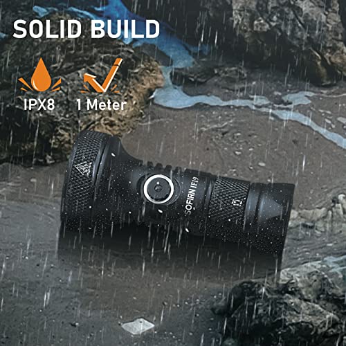 sofirn Small Flashlight Rechargeable 2000 Lumens, IF19 EDC Flashlight 431 Meters Long Throw, Mini Flashlight Super Bright with SST40 LED, TIR Lens, for Emergency, Searching, Camping, Hiking