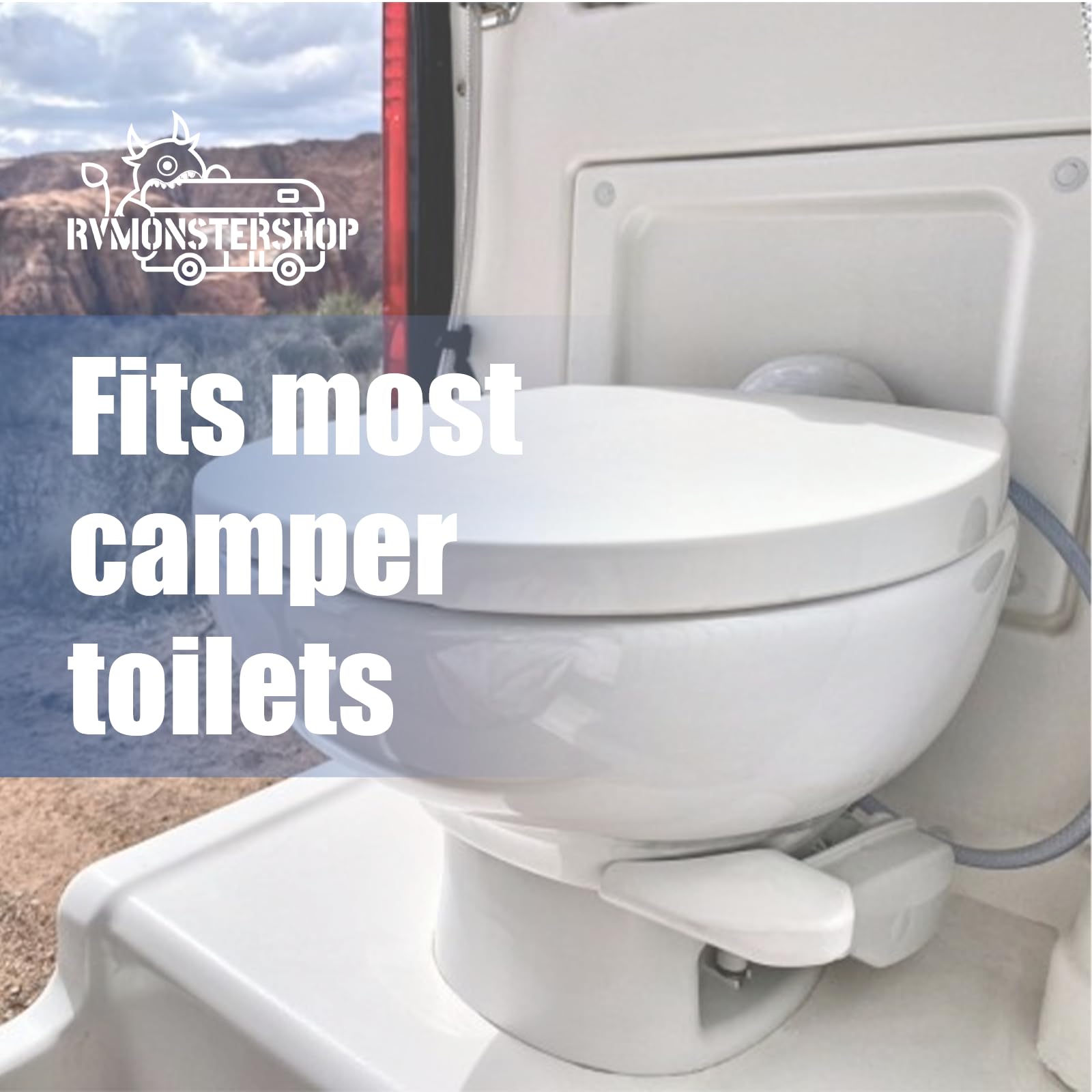 RV Bidet Attachment for Toilet- Self Cleaning Fresh Water Sprayer,Slide-in Easy Install, Adjustable Dual Nozzle (Cold) The proper distance between toilet screws 3.73-7.91 inches