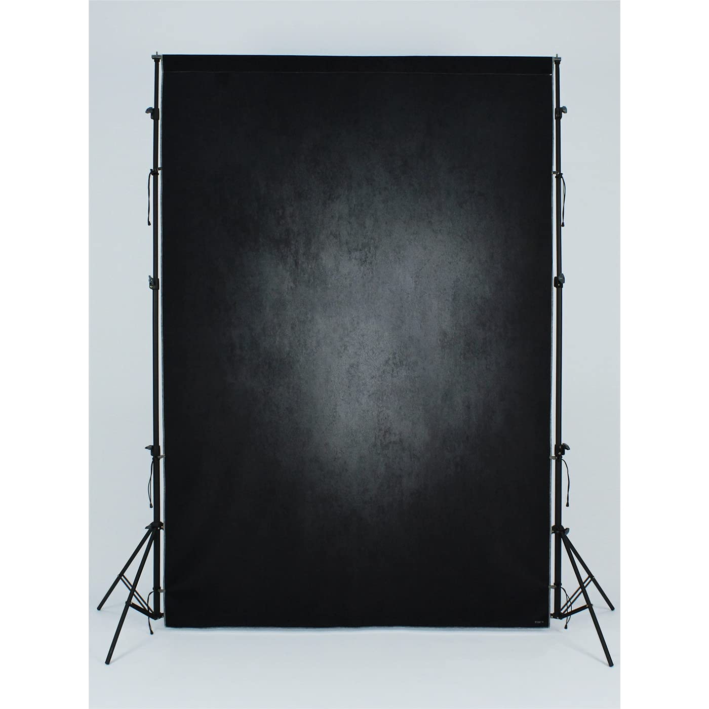 UrcTepics 5x7ft Pro Microfiber Abstract Black Background for Photography Headshot Backdrop Portraits Photography Backdrops Black Gray Photo Backdrops for Photography Black Photo Backdrop Cloth