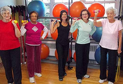 Osteoporosis Workouts with an Exercise Ball , Safe & Easy Stretching Workouts for Seniors, Created by two time award winning trainer of the year recipient Carol Michaels MBA