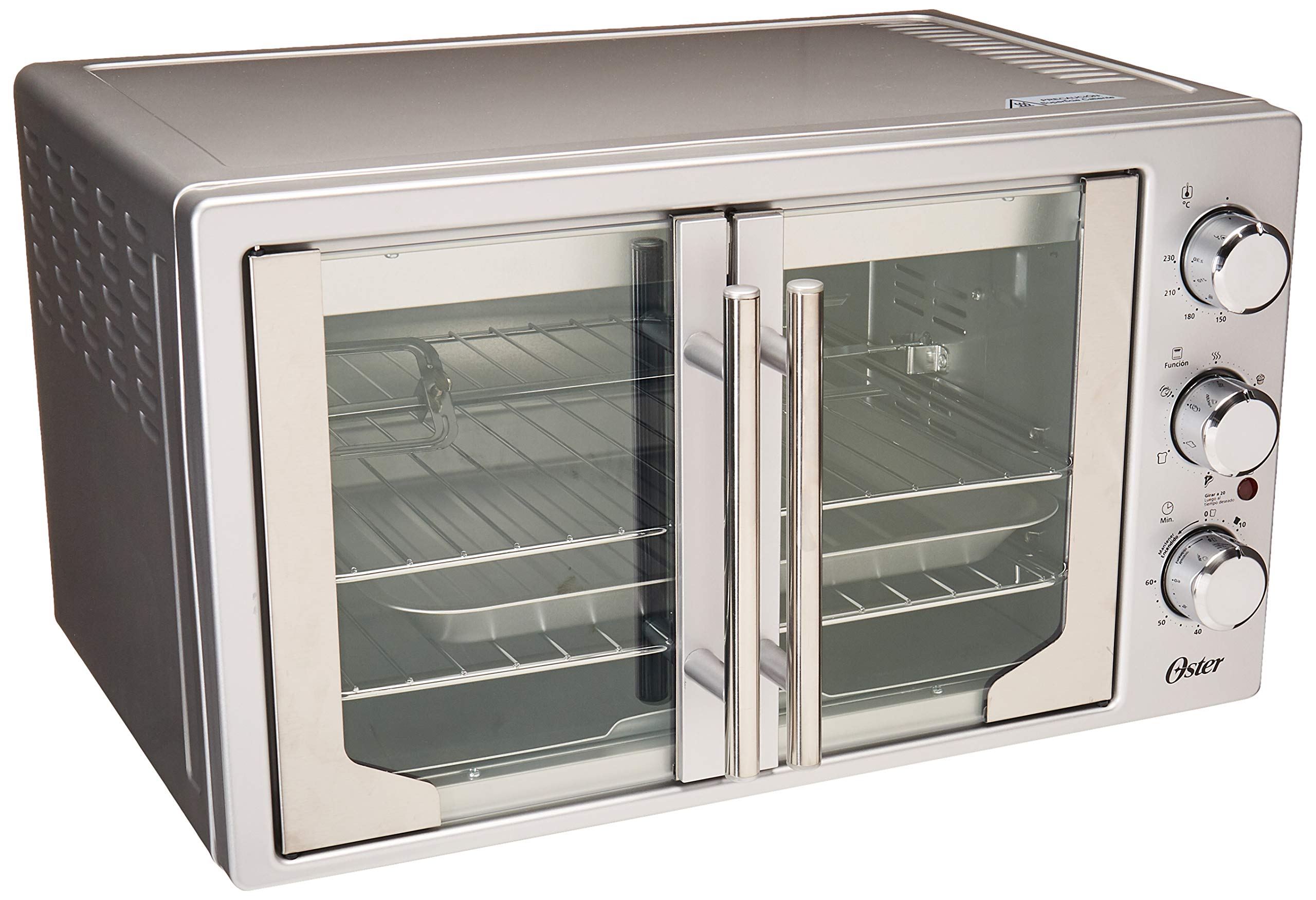 Oster TSSTTVFDXL Manual French Door Oven, Stainless Steel