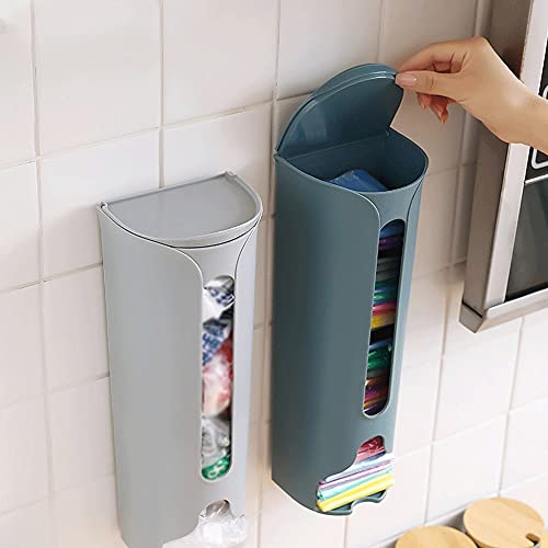 MYRRHE Cans, Kitchen Wall-Mounted Trash Can Car Recycle Bin Trash Bin Kitchen Dustbin Garbage Rubbish Bin Garbage Can Waste Bin for Kitchen (Color : B)