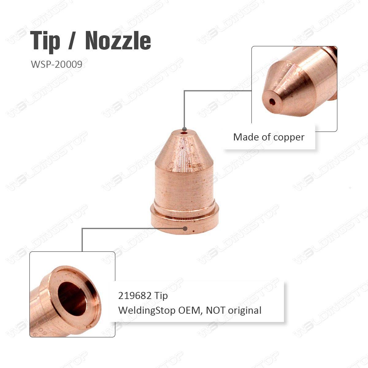Plasma Cutting Electrode 212724 Tip 219682 Shield Cup 212736 for Miller ICE-100T/TM Cutter Torch 25pcs