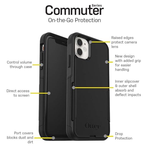 OtterBox iPhone 11 Commuter Series Case - BESPOKE WAY (BLAZER BLUE/STORMY SEAS BLUE), slim & tough, pocket-friendly, with port protection