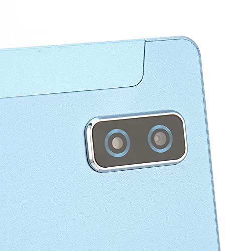 SHYEKYO 5G WiFi Tablet PC, 100-240V FHD 10.1 Inch Tablet Octa Core CPU 6GB RAM 128GB ROM Dual SIM Dual Standby for Android 10.1 for Entertainment (Blue)
