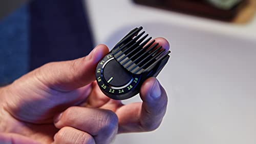 Philips Norelco Multigroom Series 9000 - 21 piece Men's Grooming Kit for beard, body, face, nose, ear hair trimmer w/ premium storage case, MG9510/60