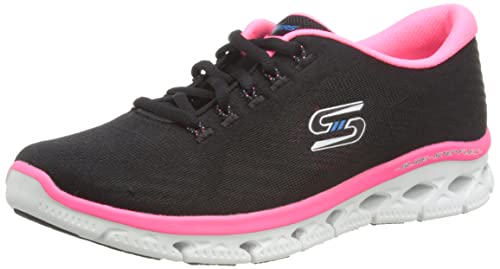 Skechers Woman Glide-Step Flex - Sheer Virtue 104309 Black/Hot Pink (us_Footwear_Size_System, Adult, Women, Numeric, Medium, Numeric_10)