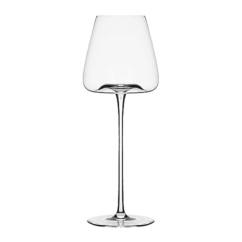 Sommelier´s Touch Elegant Crystal Wine Glass Set of 2. 20 oz, Artisan Crafted, Thin Rim, Long Stem - Versatile for Red, White, and Specialty Wines - Wine Lovers Gift.