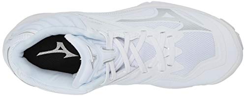 Mizuno Wave Lightning Z6 Mid Womens Volleyball Shoe, White, 6