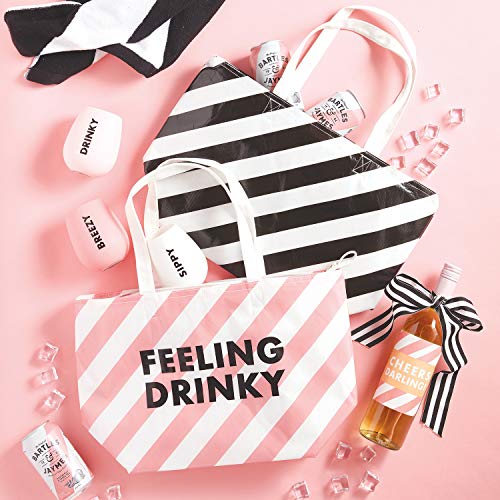 Santa Barbara Design Studio Sippin' Pretty Insulated Tote, 17.75" x 11", Feeling Drinky