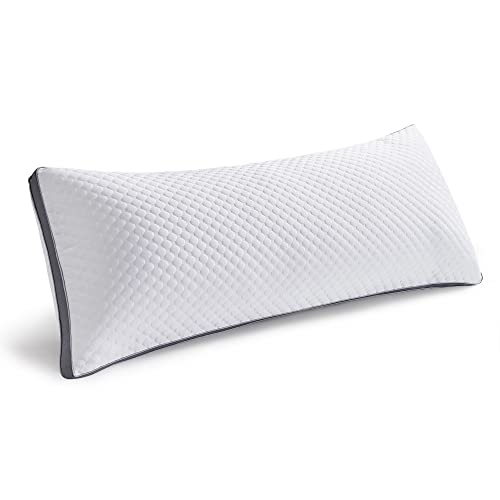 Oubonun 20x54 Full White Body Pillow for Adults, Big Long Bed Pillow for Sleeping, Premium Firm Body Support Pillows for Side Sleepers