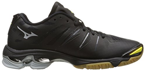 Mizuno Women's Wave Lightning z woms bk-sl, Black/Silver, 10 D US