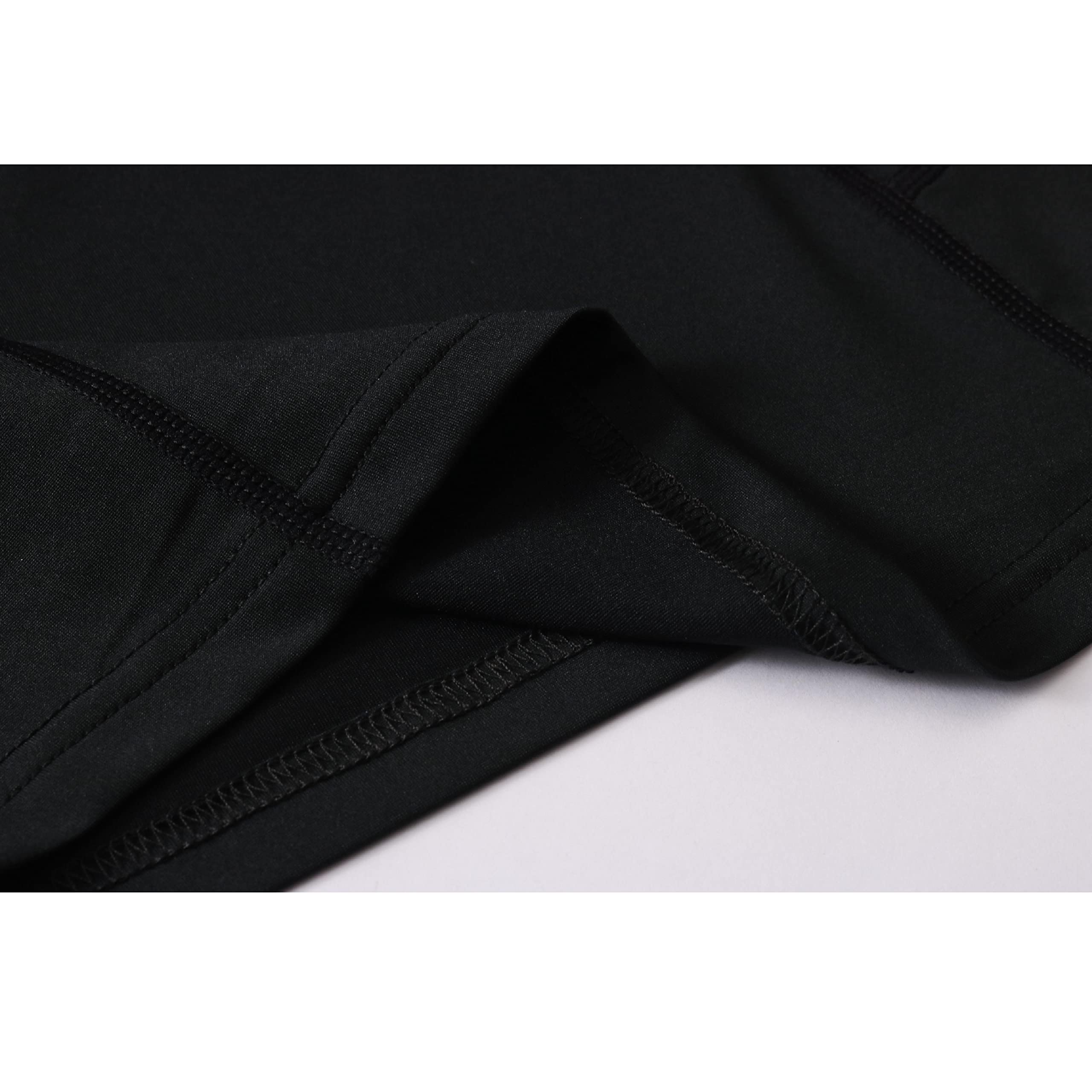 TAISIM Women's Close Fitting Exercising Crewneck Stretchy Cropped Short Sleeve,Black,Black,Black, Medium