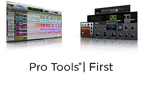 Presonus AudioBox 96 Audio Interface (May Vary Blue or Black) Full Studio Bundle with Studio One Artist Software Pack w/Mackie CR3 Pair Studio Monitors and 1/4” Instrument Cables, Usb