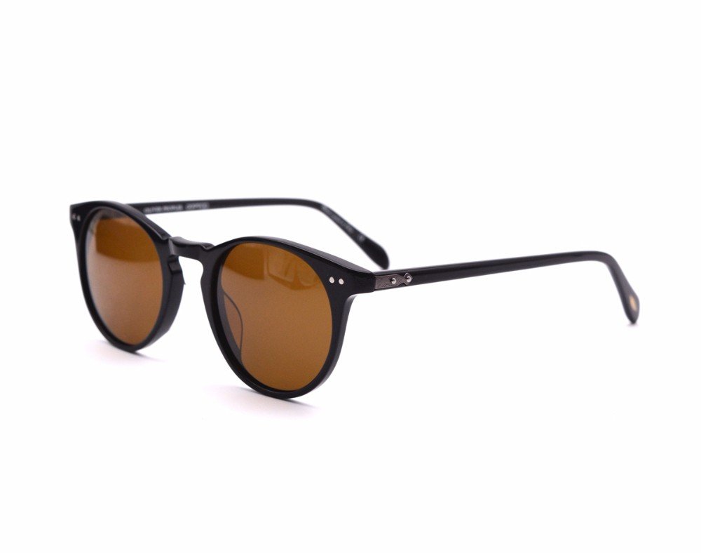Oliver Peoples O'Malley OV 5256 Sunglasses (Black Frame with Tea Lenses)