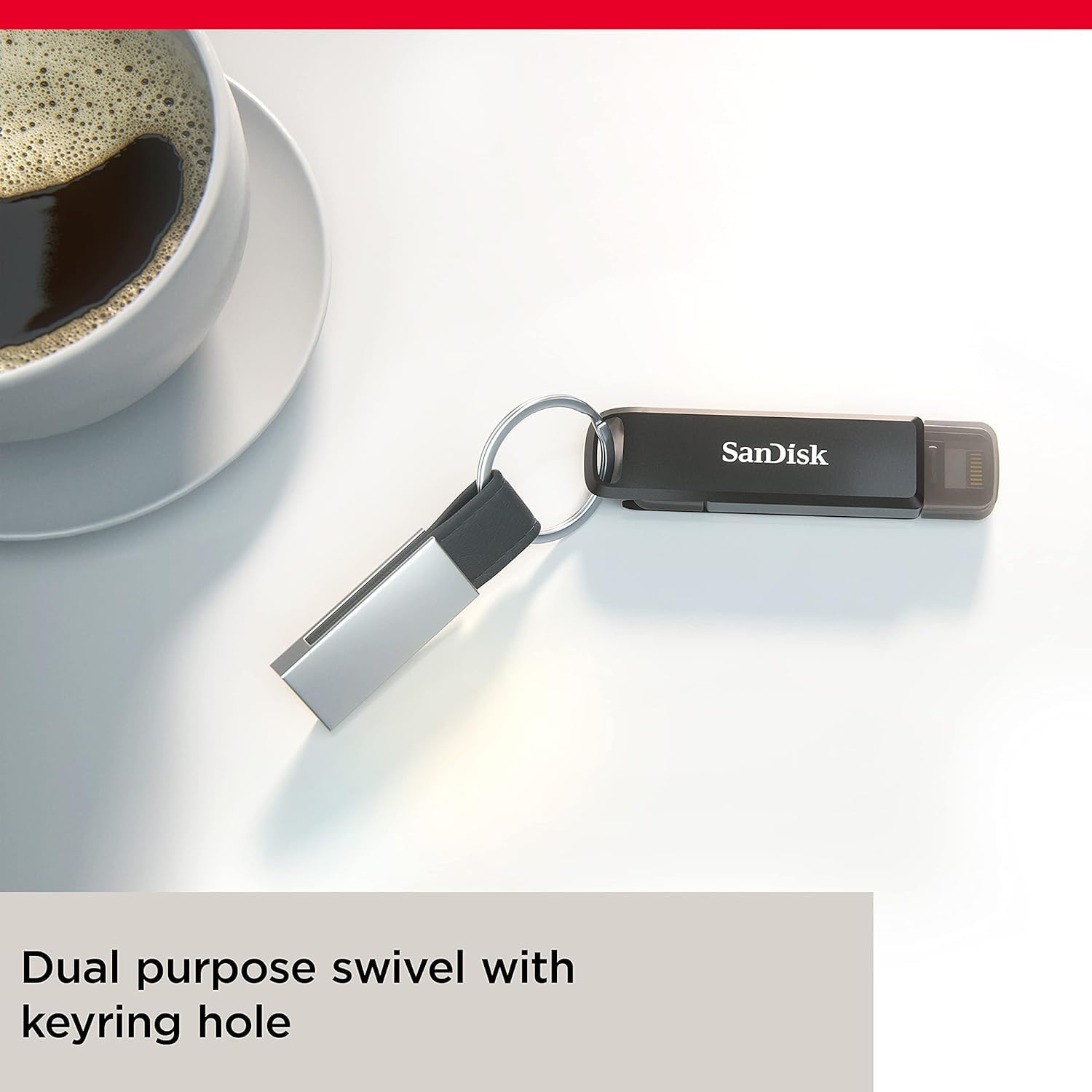 SanDisk 128GB iXpand Flash Drive Luxe for iPhone and USB Type-C Devices - SDIX70N-128G-GN6NE