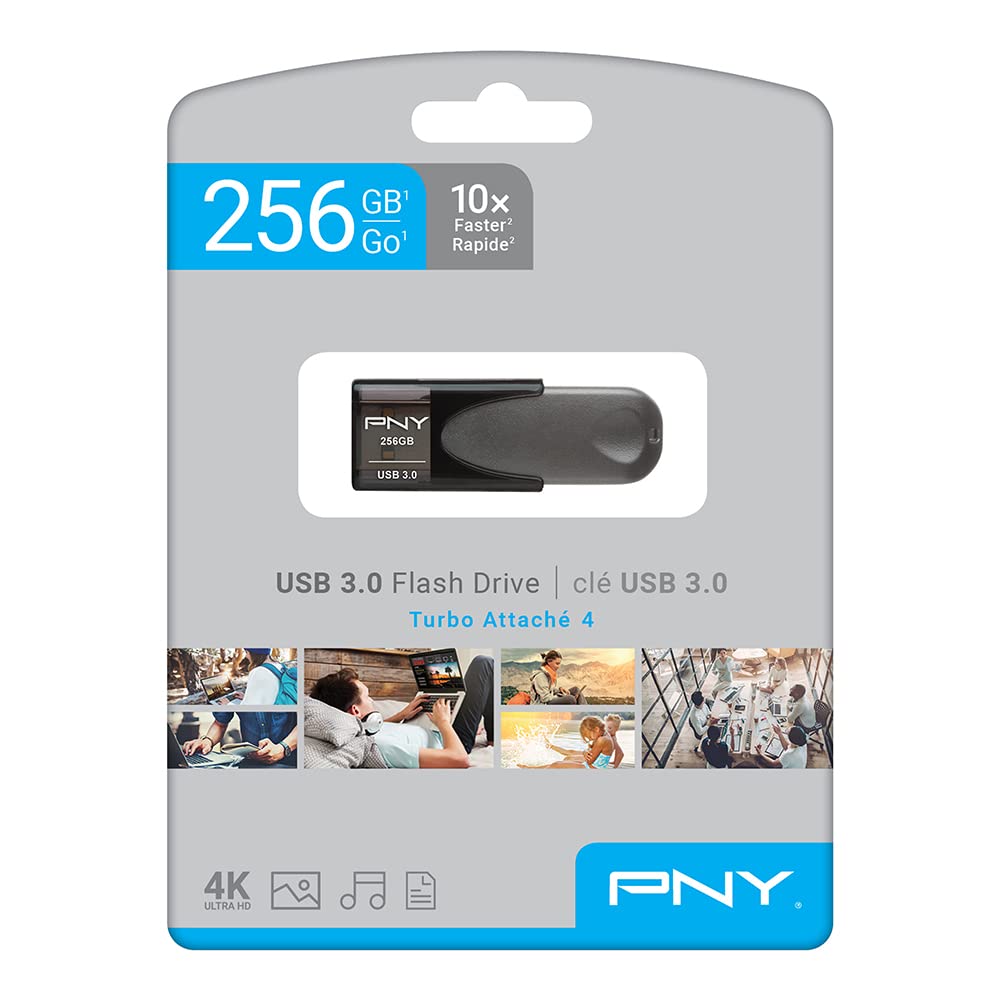 PNY 256GB Turbo Attache 4 USB 3.0 Flash Drive
