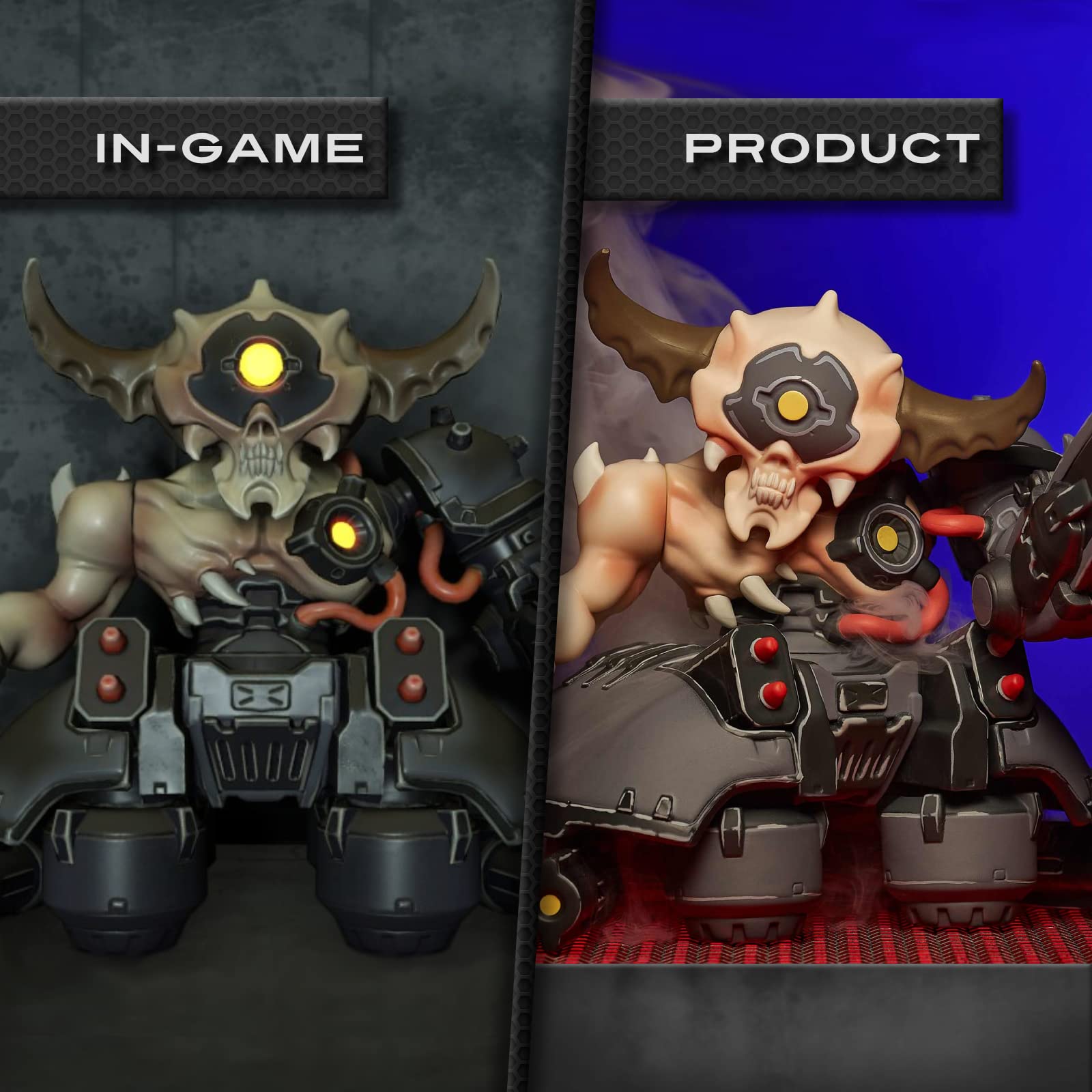 Numskull Doom Hunter DOOM Eternal in-Game Collectible Replica Posable Toy Figure - Official DOOM Merchandise - Limited Edition