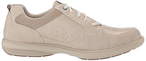 Nunn Bush Men's KORE Walk Moccasin Toe Lace Up Oxford Shoe, Bone, 9