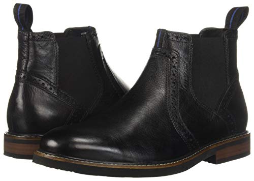 Nunn Bush mens Otis Chelsea With Kore Comfort Walking Technology Fashion Boot, Black Tumbled, 10.5 US