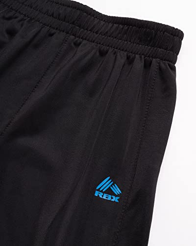 RBX Boys' Jogger Set - 2-Piece Thermal Sports Hoodie and Tricot Joggers (Size: 8-12), Size 12, Blue Baseball