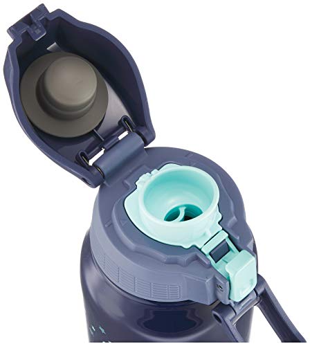 Zojirushi SD-FB10-AG Water Bottle, Direct Drinking, Sports Type, Stainless Steel Cool Bottle, 0.3 gal (1.0 L), Navy Mint