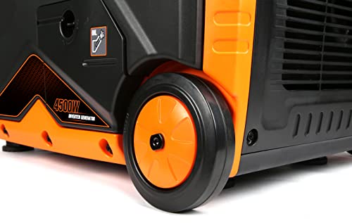 WEN DF452iX Super Quiet 4500-Watt Remote Electric Start Dual Fuel RV-Ready Portable Inverter Generator with Fuel Shut-Off and CO Watchdog
