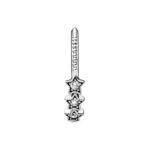 Pandora Celestial Stars Ring - Sterling Silver Ring for Women - Layering or Stackable Ring - Sterling Silver with Clear Cubic Zirconia - Size 8.5, No Gift Box