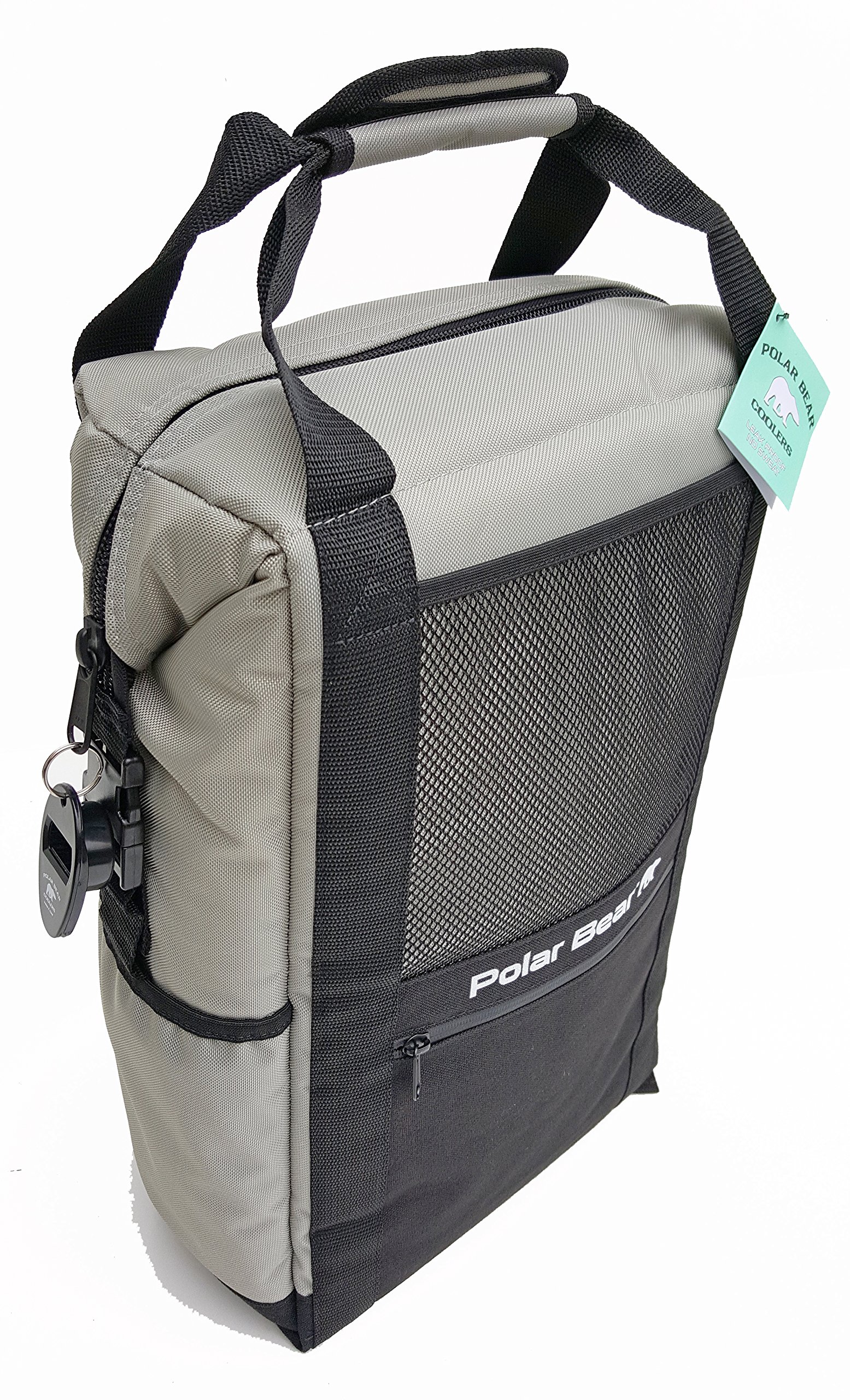 Polar Bear Coolers Back Pack Cooler, Silver, 18 Pack (PB 290)
