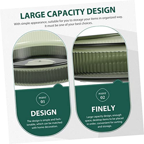 Zerodeko 2pcs rotatable Tray Lazy Susans Home Edit Organizers Kitchen Clear Bathroom Organizer Tabletop Round Turntable Storage Tray Fridge Desk Tray Tableware to Rotate The pet Household