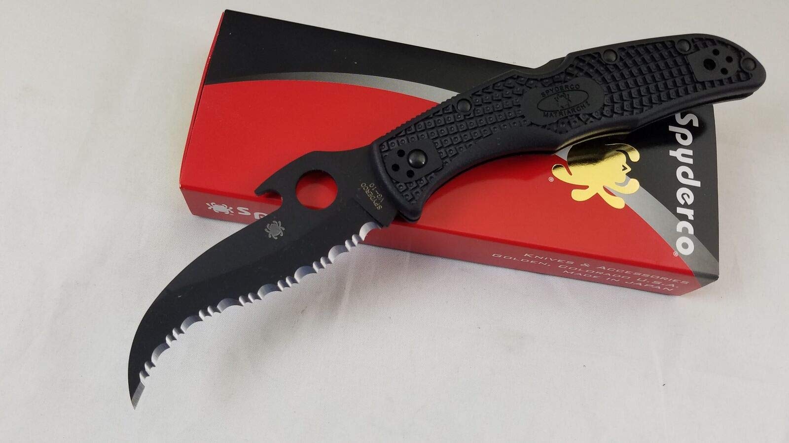 PIÑATAS OLE Matriarch 2 Lockback Folding Blade Black Handle Knife 12SBBK2W 716104010141