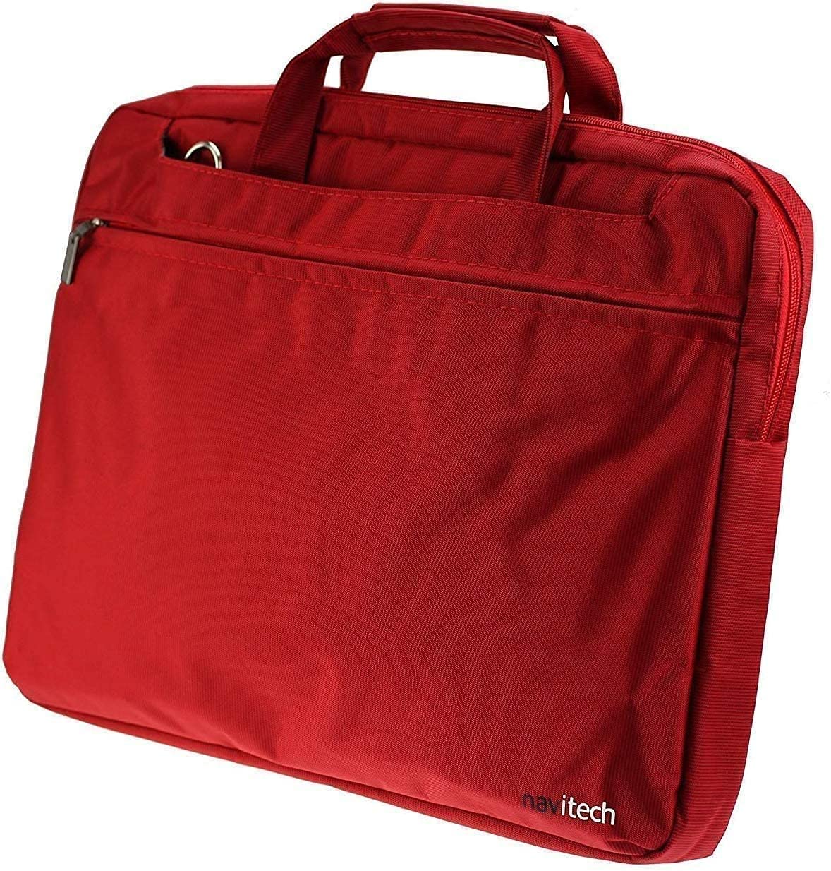 Navitech Red Sleek Water Resistant Travel Bag - Compatible with ASUS Chromebook Flip C214 11.6"