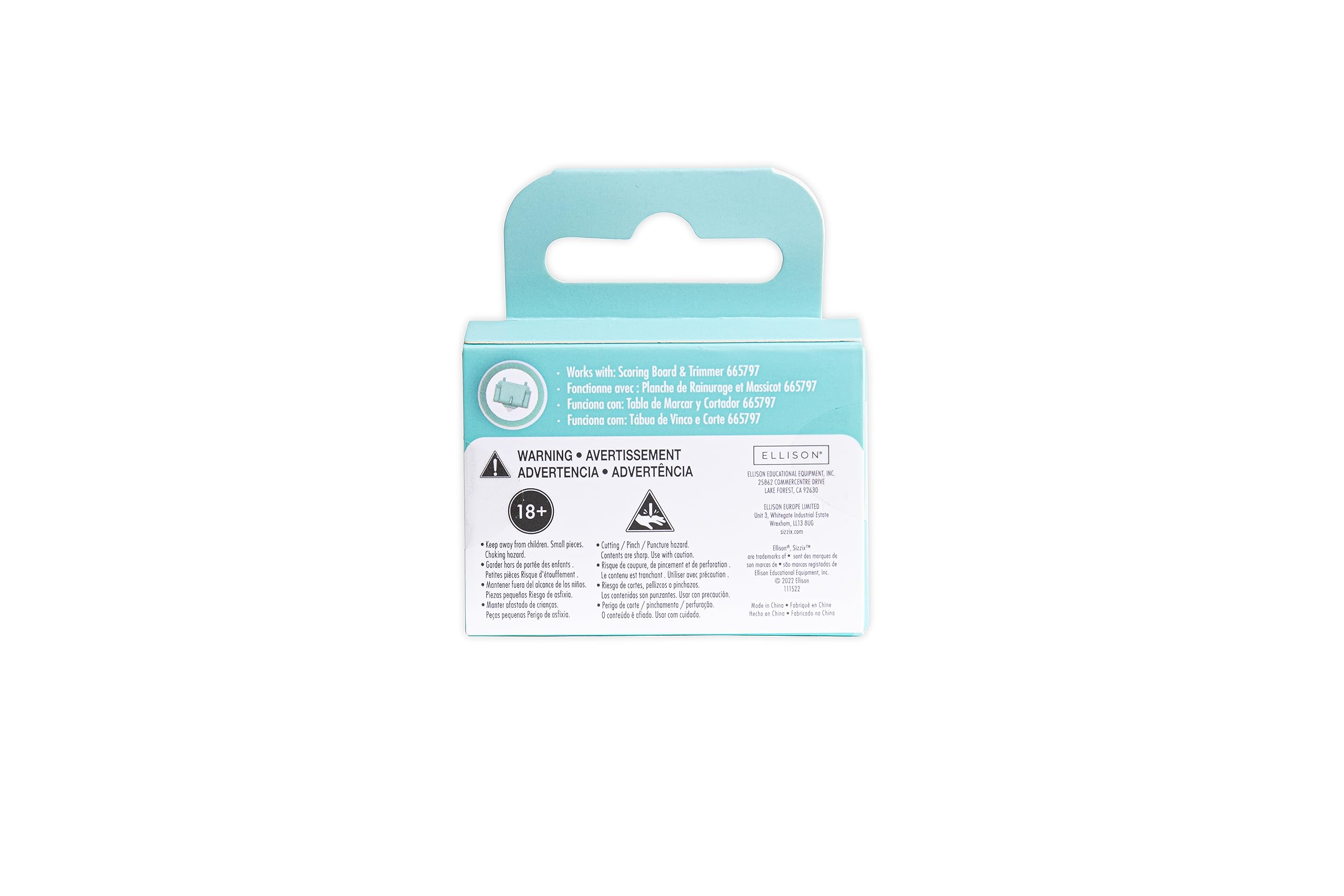 Sizzix Scoring Board & Trimmer Replacement Blades (2 Pack) | 666378, Mint