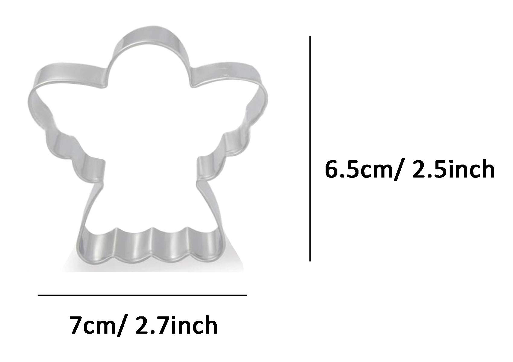 ZDYWY Angel Shaped Cookie Cutter for Christmas