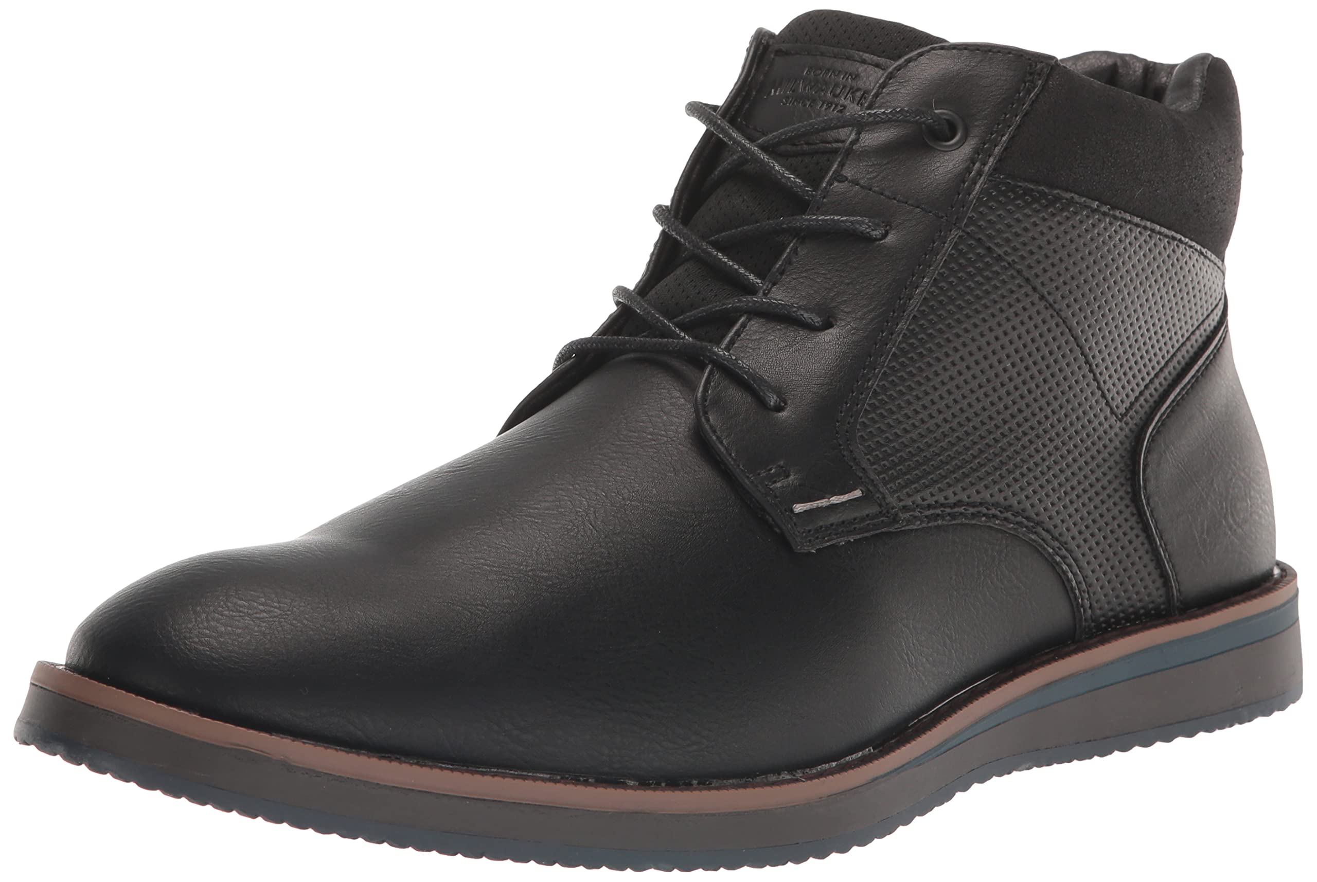 Nunn Bush Men's DC Circuit Plain Toe Chukka Boot with Memory Foam, Black, 13 Wide